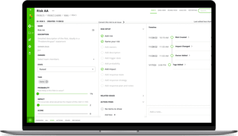 RAIDLOG Features | Project Risk Management Tool | Raid Log for SaaS